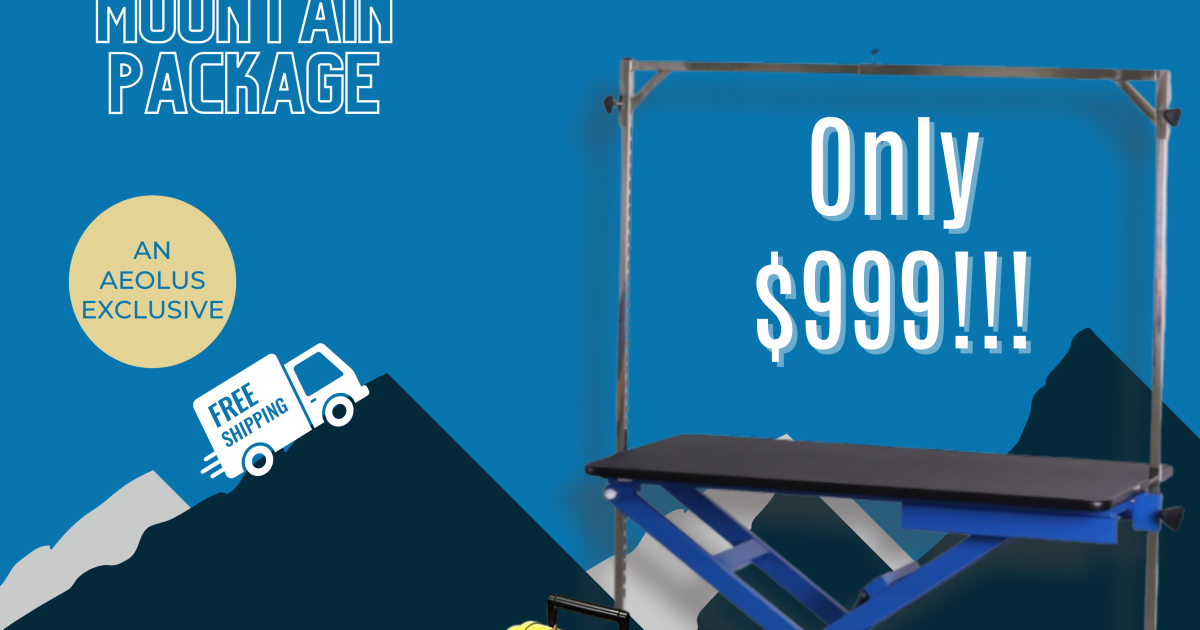 Aeolus Mountain Package- Electric Lift Table, Forced Air Dryer and ...